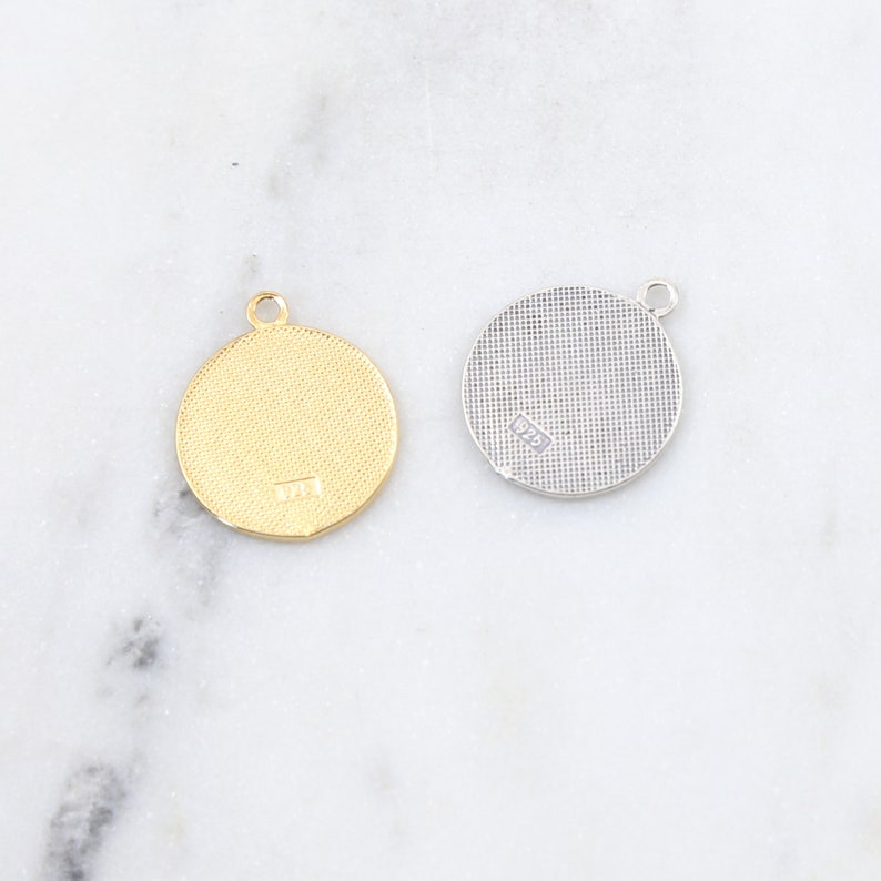Ancient Coin Round Medallion in Sterling Silver Gold 18k Gold - Etsy
