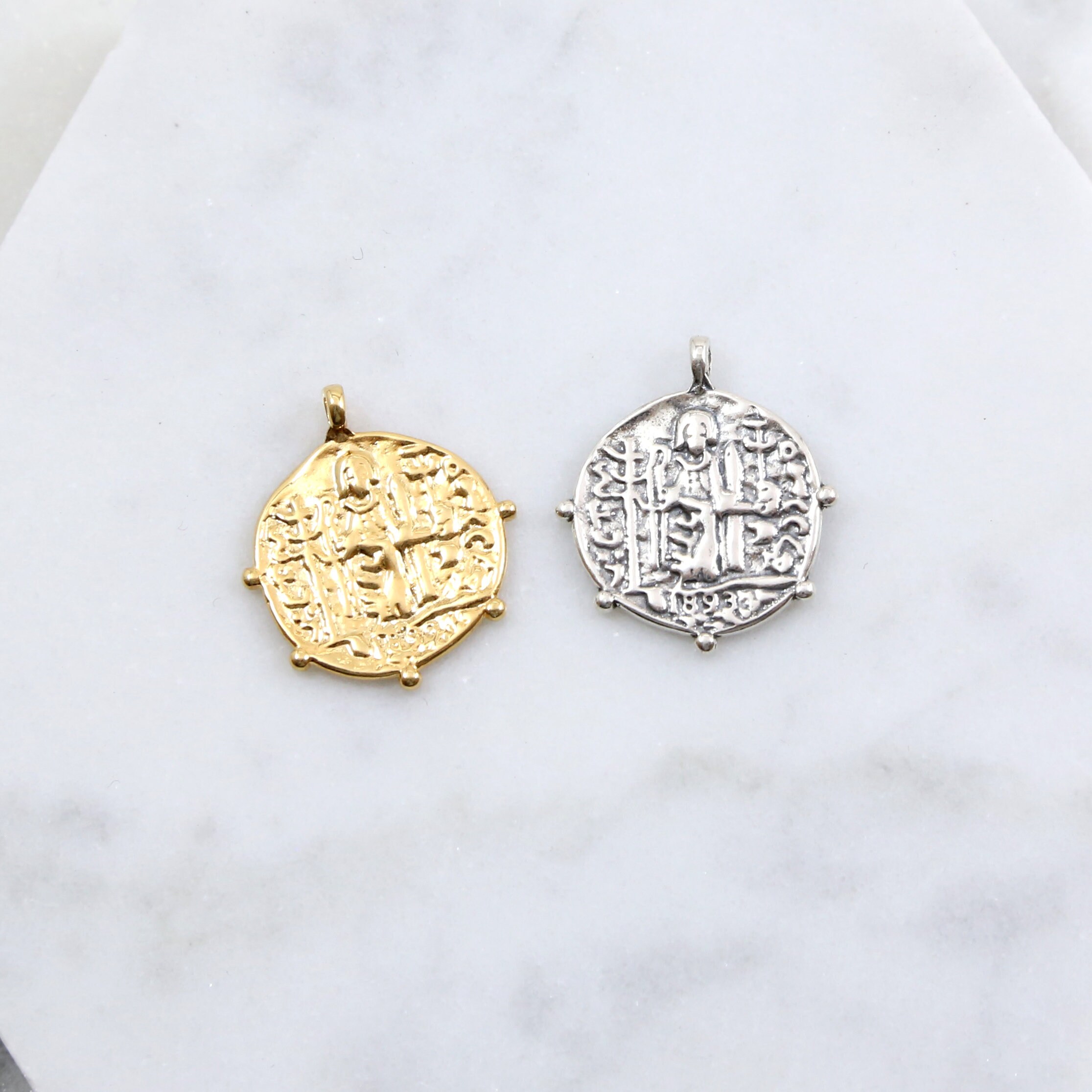 Unique Medallion Coin Replica Charm Roman Coin, Spanish Coin Greek Coin ...