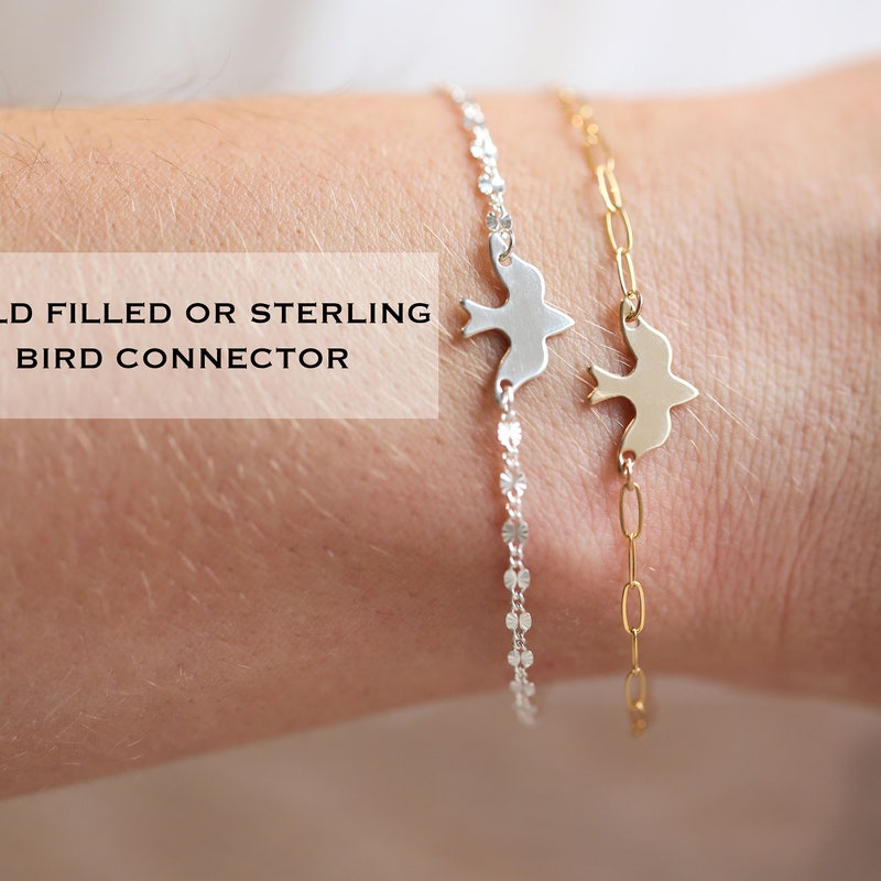 Bird Charms Connector - Etsy