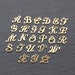14K Gold Filled Cursive Initial Letter Charm Drop Small Tiny GF Script ...