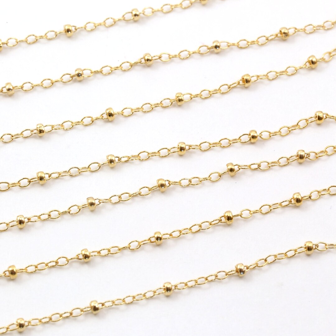 14K Gold Filled 1.4mm Satellite Chain Unfinished Chain, Chain for ...