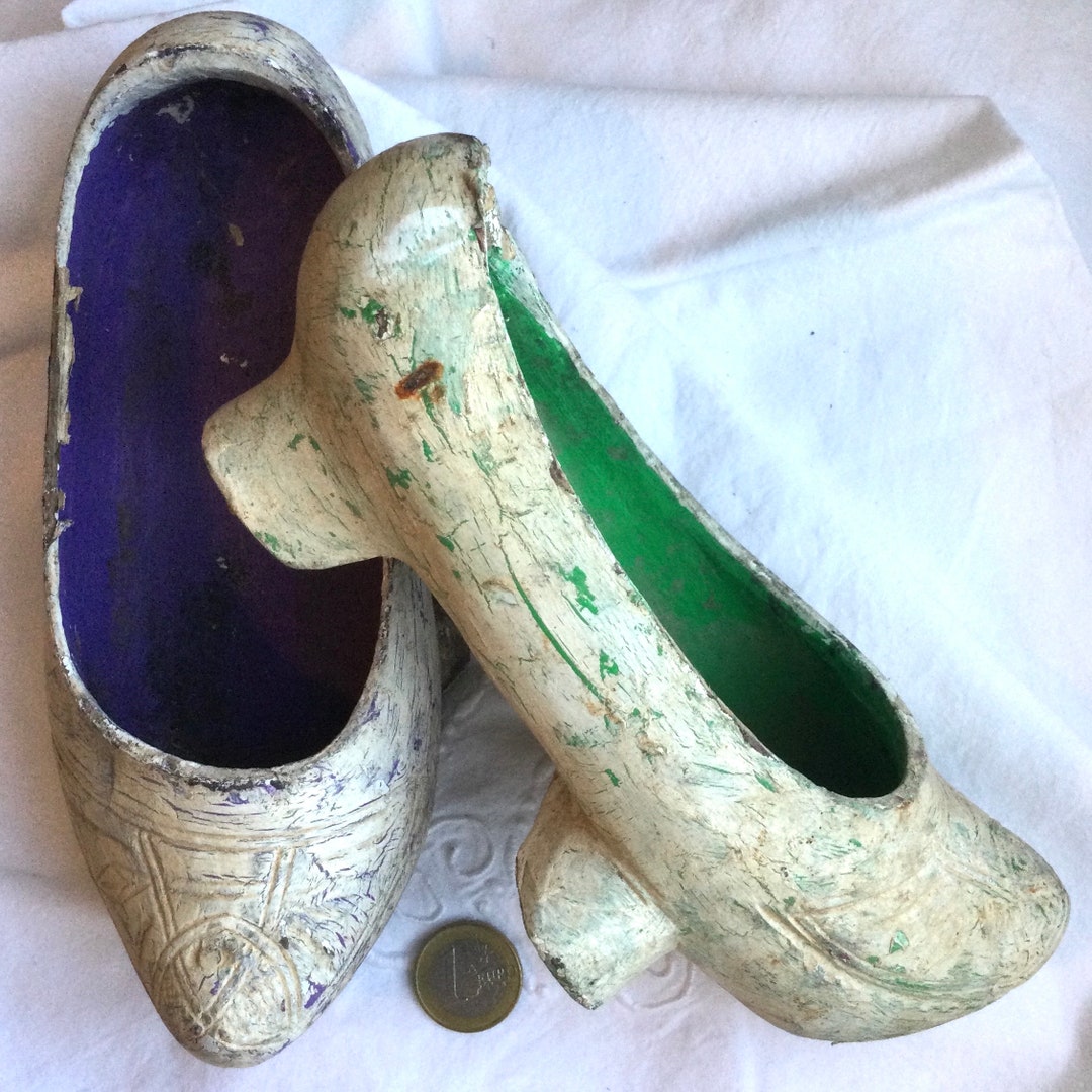 Vintage Spanish Clogs. Child's Shoes. Madreñas Zuecos Albarcas Pattens ...