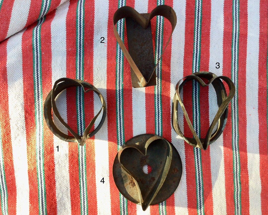 Vintage Heart Cookie Cutters. Biscuits. Pastry. Rustic - Etsy