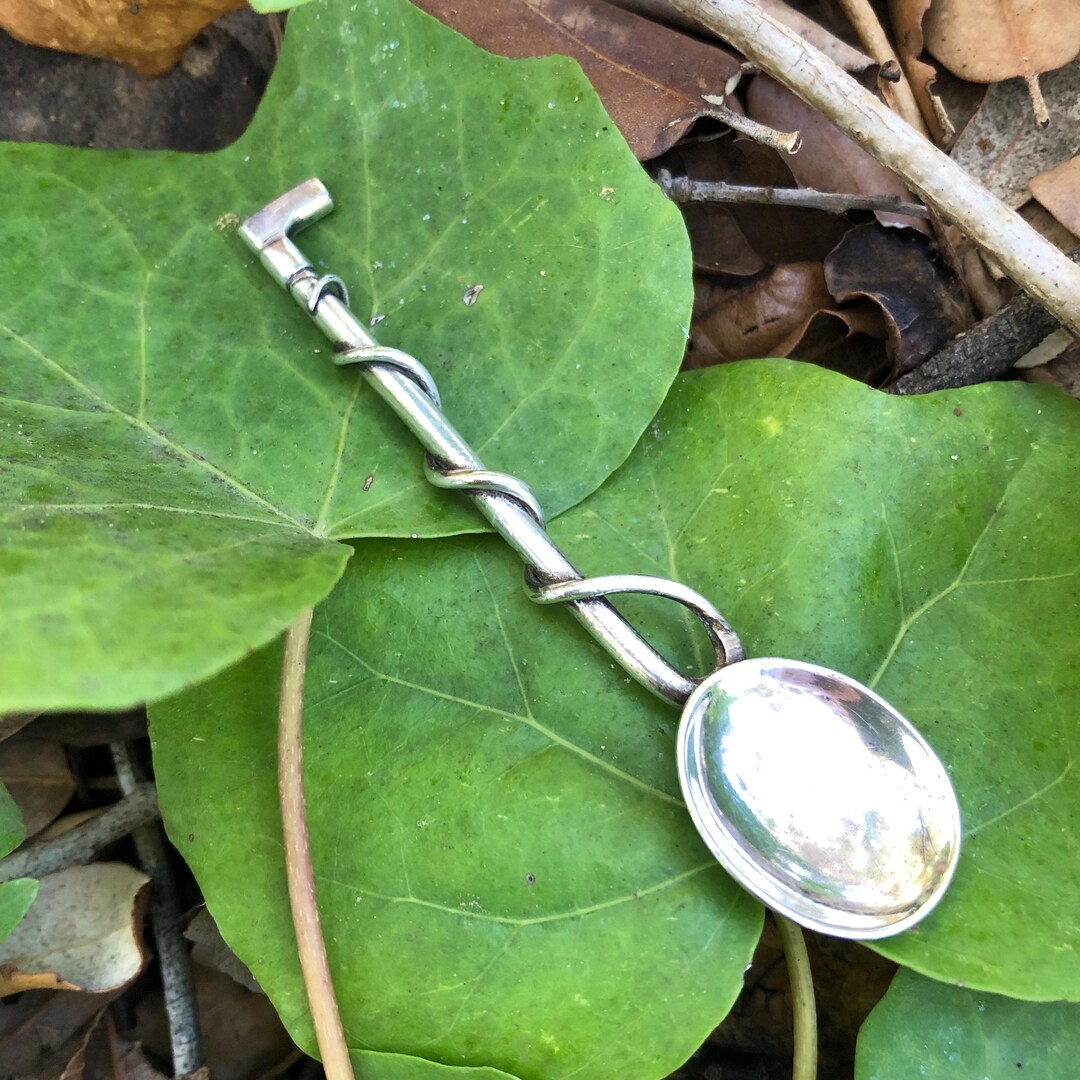 Antique Irish Silver Salt Spoon. Georgian Era. Riding Crop Whip End ...