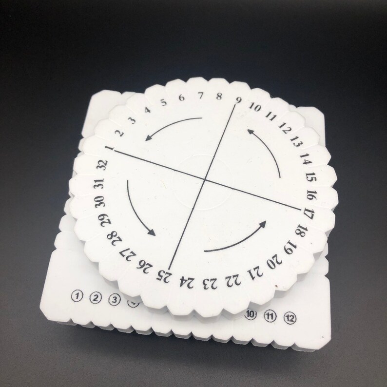 Kumihimo Disc Kumihimo Plate Macrame Tool Weavingtool Weaving Board - Etsy