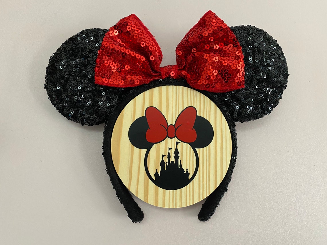 Disney Mickey Minnie Mouse Ear Display Custom Made Wall - Etsy Israel