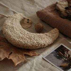 Embroidered Ivory Moon - Etsy