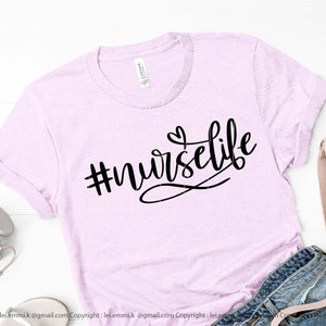 Hashtag Nurse Life Svg Files for Cricut, #nurselife Svg, Nurse Saying ...