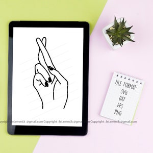 Finger Crossed Svg, Luck Svg, Good Luck Svg, Hand Svg, Women Hand Svg ...