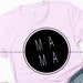 Mama 1 Word in Monogram Circle Frame Svg Files for Cricut and ...