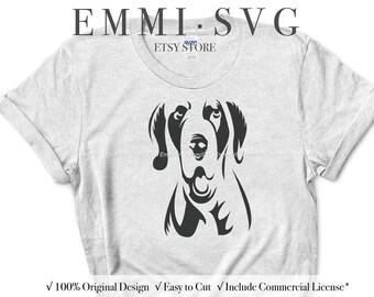 Great Dane Dog Svg Portrait Clipart Vector Graphic Art Witch - Etsy