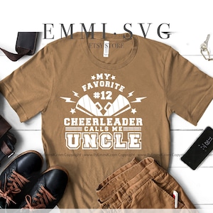 My Favorite Cheerleader Call Me Uncle Avg, Cheerleader Niece Svg, Cheer ...