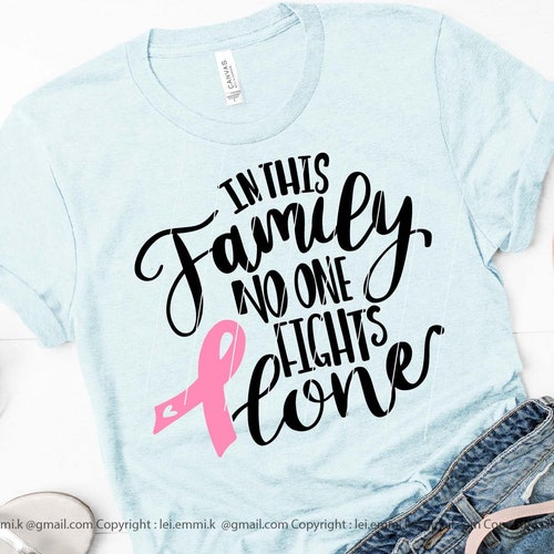 In This Family No One Fights Alone Svg for Cricut and - Etsy