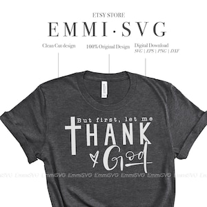 But First Jesus Svg, but First Let Me Thank God Svg, Christian Sayings ...