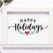 Happy Holidays Svg for Cricut and Silhouette Cameo. Free Commercial for ...