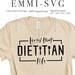 Dietitian Svg Files for Cricut, Living That Dietitian Life Svg Shirt ...