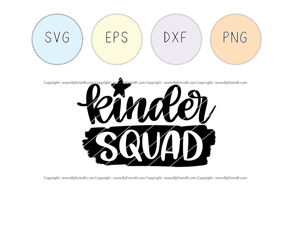 Kinder Squad Svg Kindergarten Teacher Svg Instant Download - Etsy