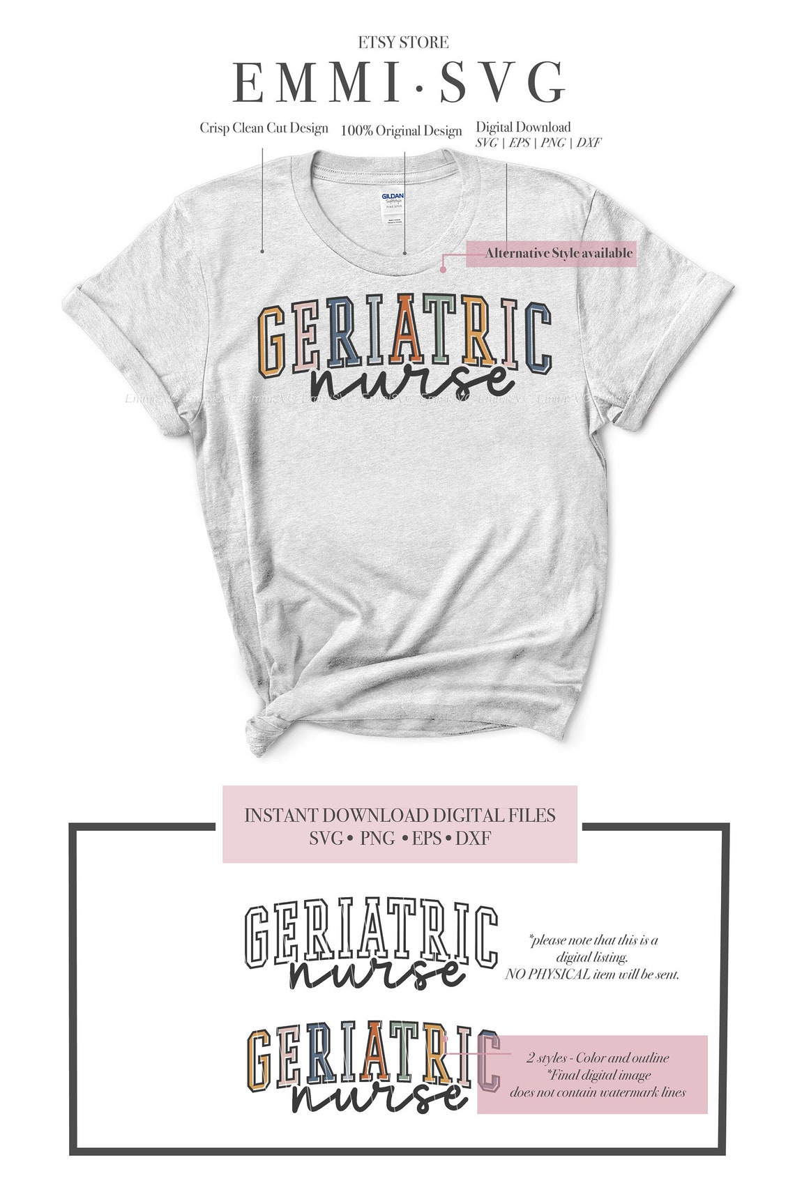 Geriatric Nurse Svg Shirt Design, Geriatric Nurse Png Sublimation Shirt ...