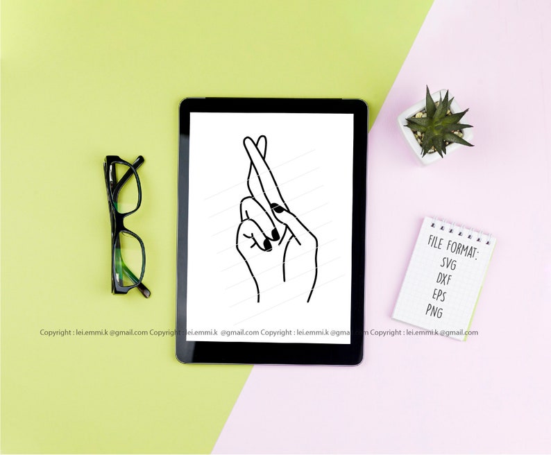 Finger Crossed Svg Luck Svg Good Luck Svg Hand Svg Women | Etsy