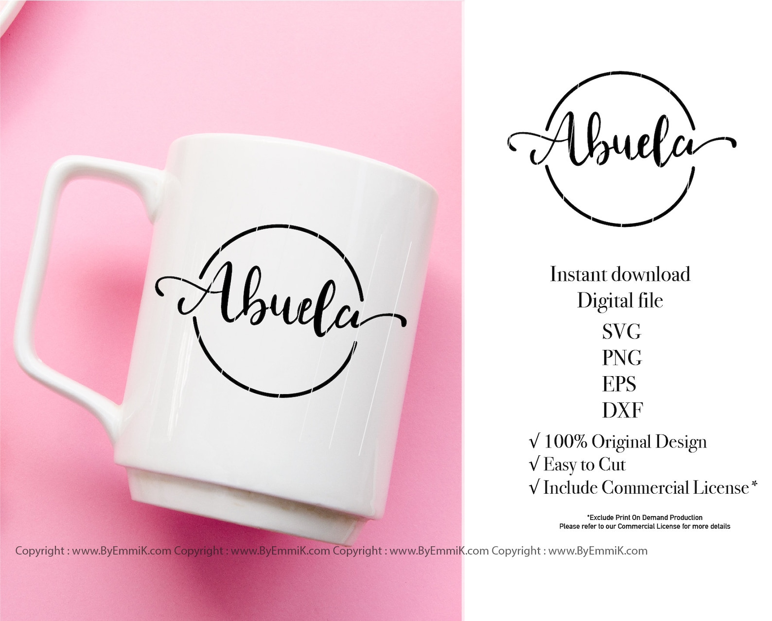 Handwritten Abuela Svg Files for Cricut and Silhouette Cameo. - Etsy