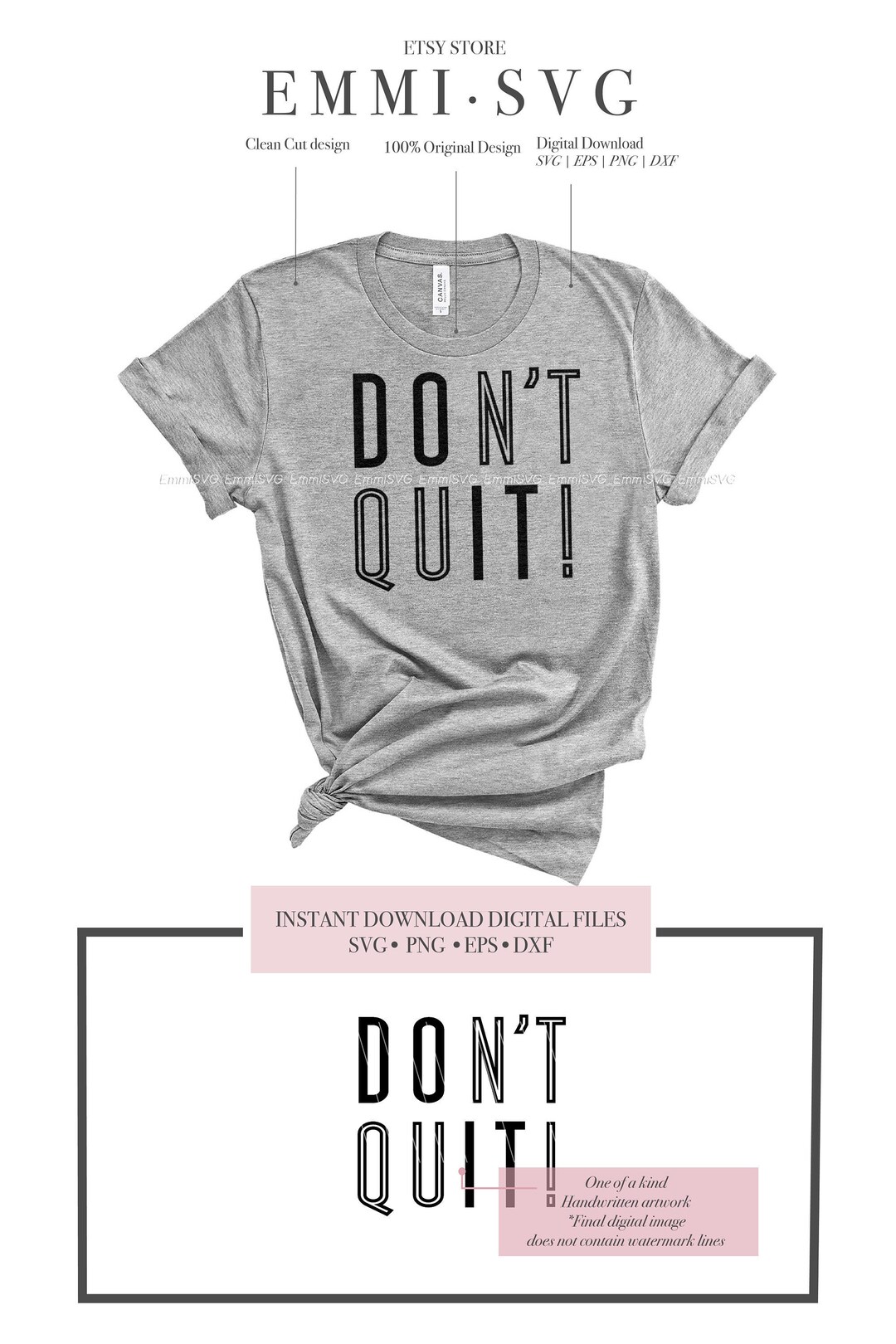 Don't Quit Svg Do It Svg Motivational Svg, Inspirational Affirmation ...