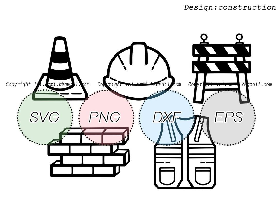 Safety Helmet Svg, Safety Barrier, Bricks Svg, Safety Cone ...