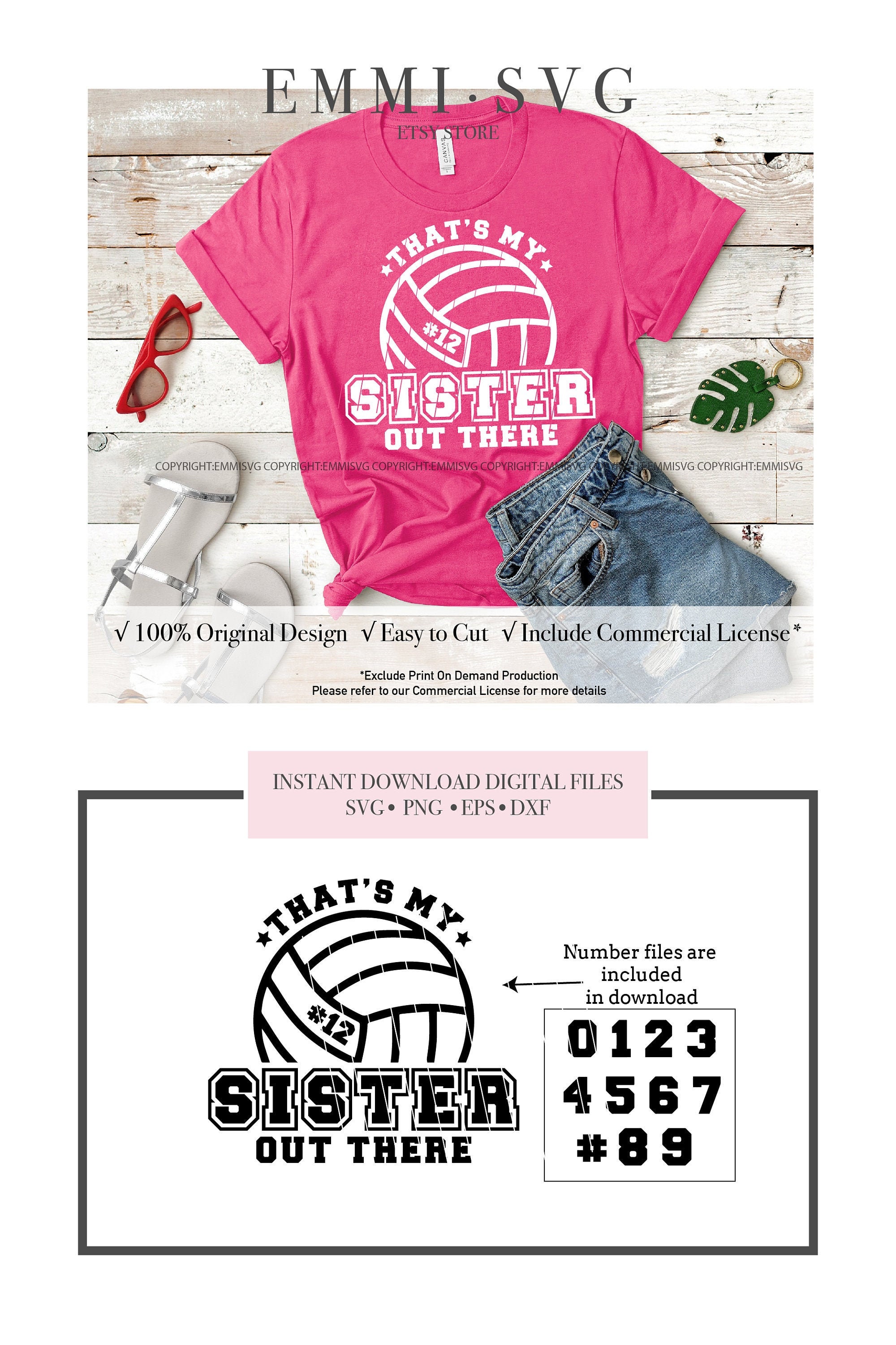 Thats My Sister Out There Volleyball Sister Volleyball Etsy