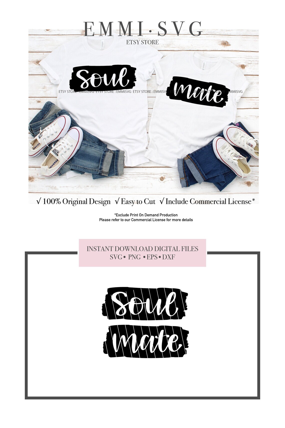 Soul Mate Svg Soulmate Svg Couple Valentine Svg Valentine | Etsy