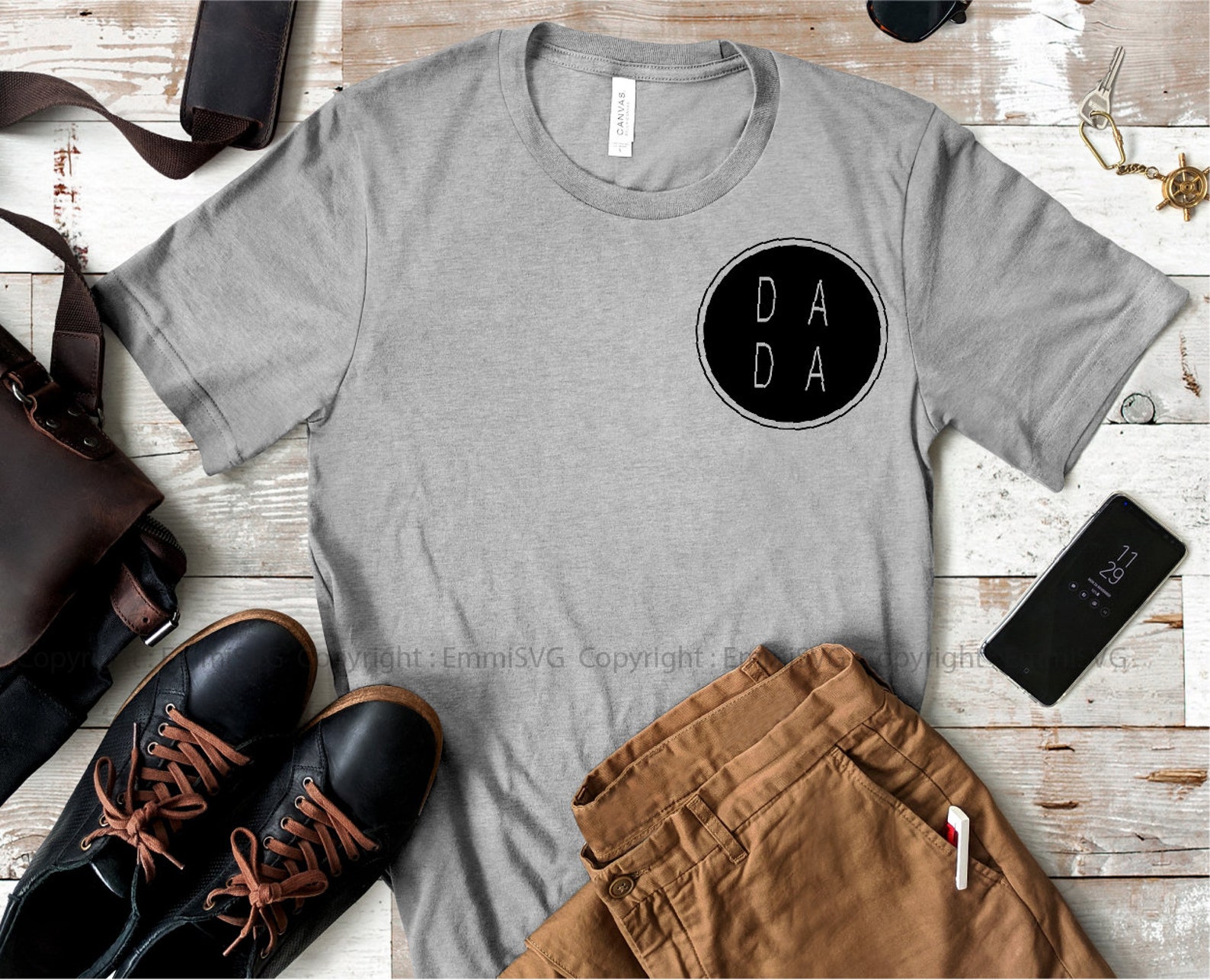 Dada Word Monogram Circle Frame Svg Files for Circuit and | Etsy