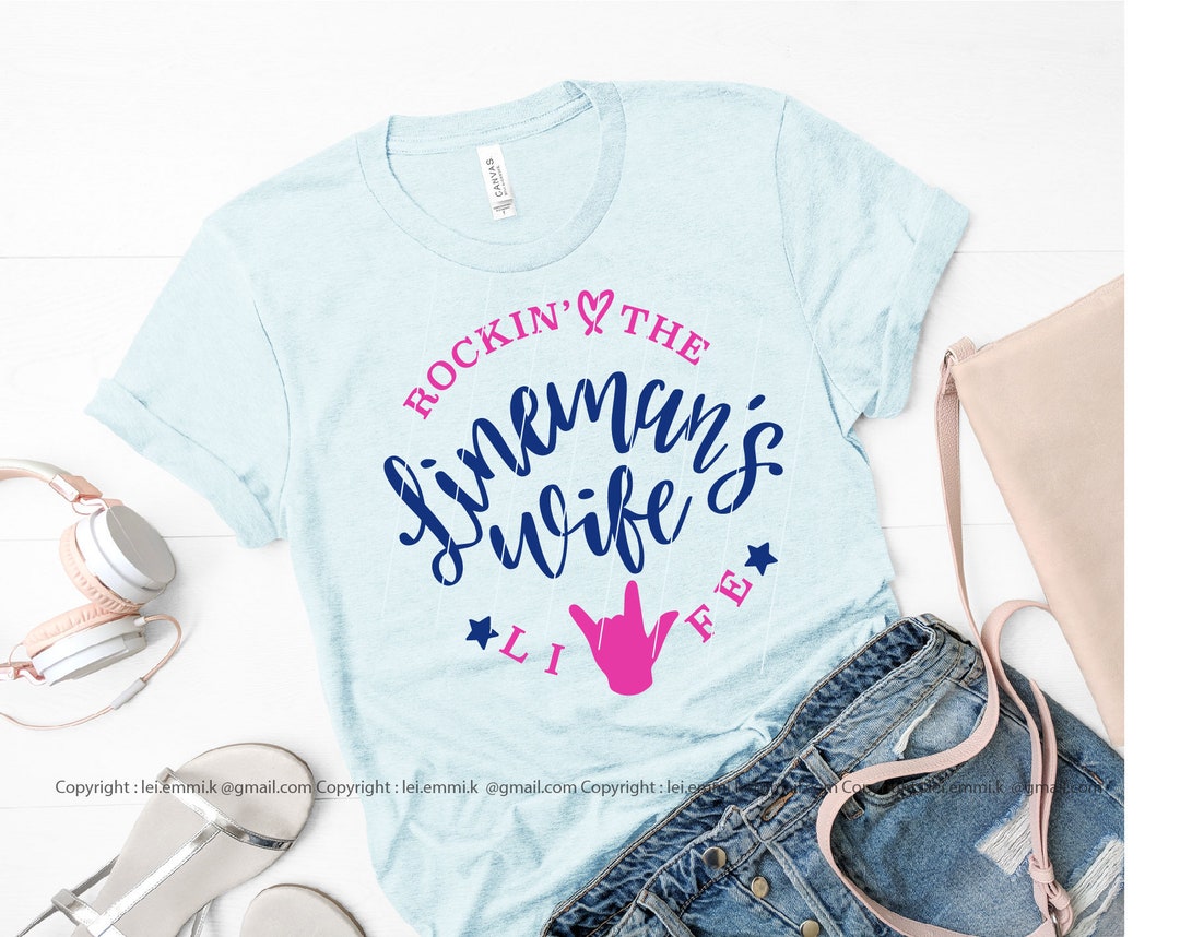 Lineman Wife Svg, Line Wife Svg, Instant Download Svg,eps,dxf,png. Free ...