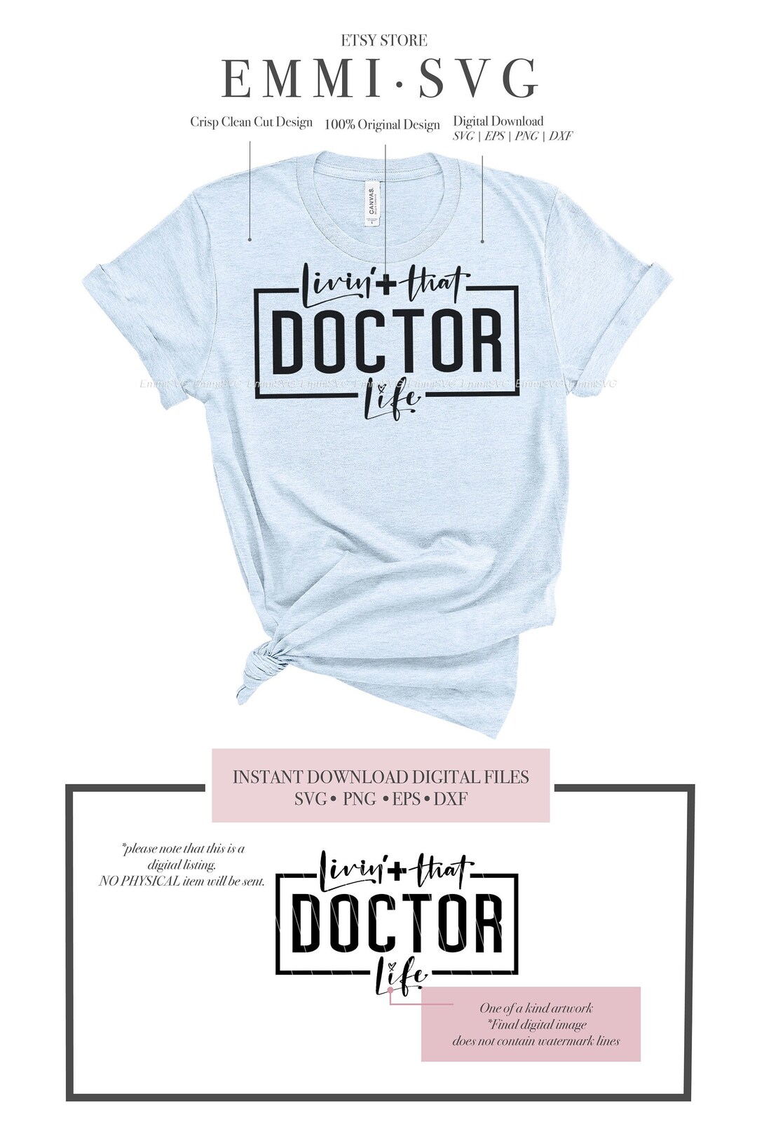 Doctor Svg Shirt Design, Livin That Doctor Life Svg Files for Cricut ...