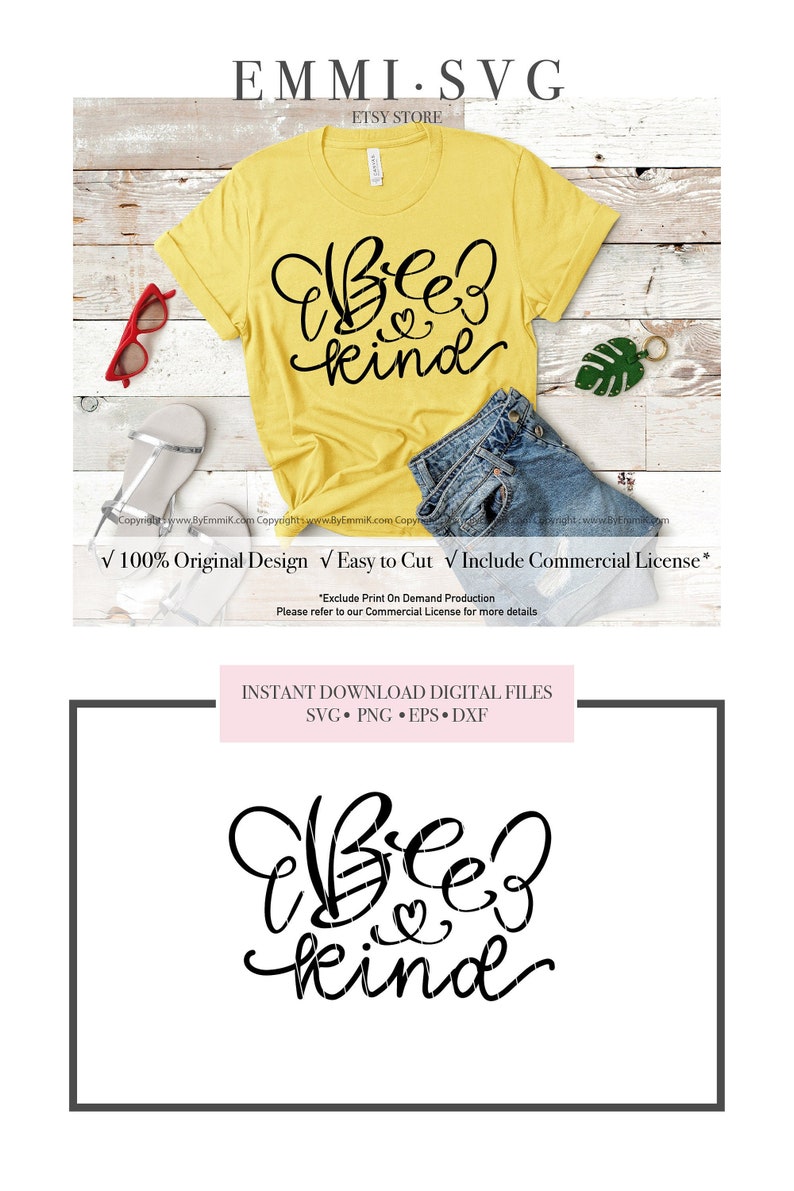 Bee Kind Svg Files for Cricut Svg Shirt Design Be Kind Svg - Etsy