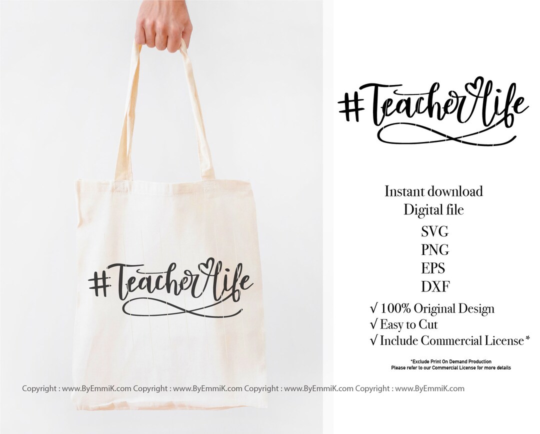 Hashtag Teacher Life Svg Files for Cricut , Pre K Teacher, Preschool ...