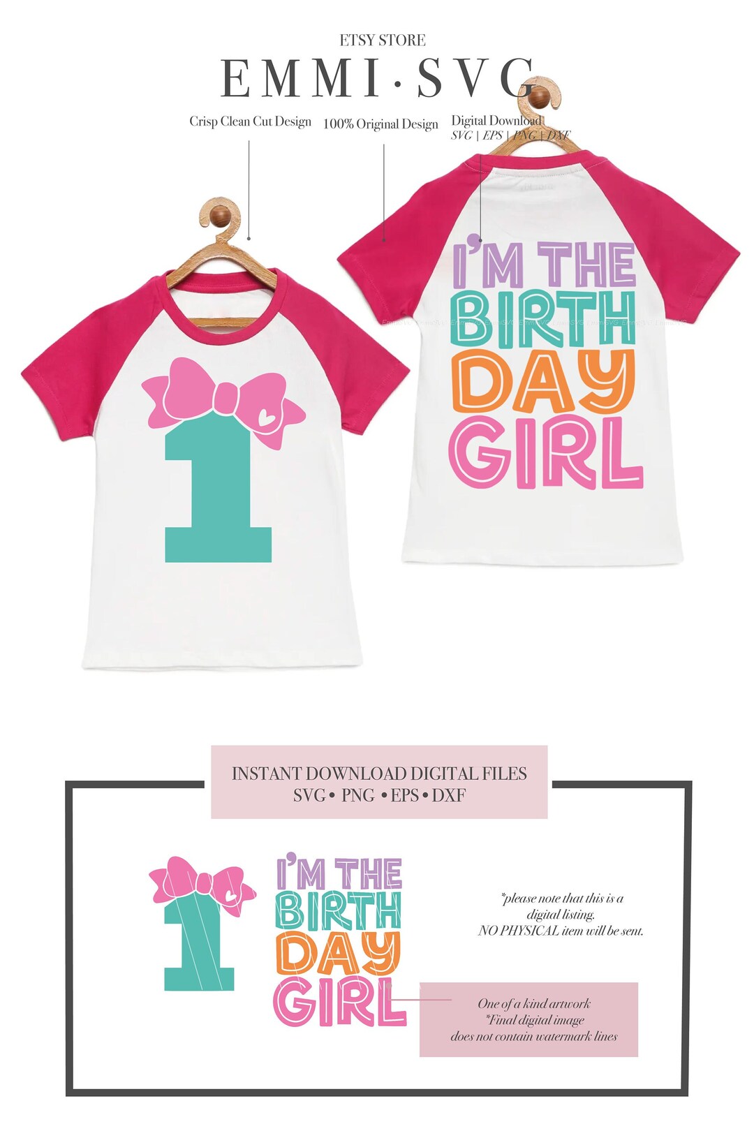 1st Birthday Girl SVG PNG , First Birthday Svg Png, Birthday Girl Svg ...