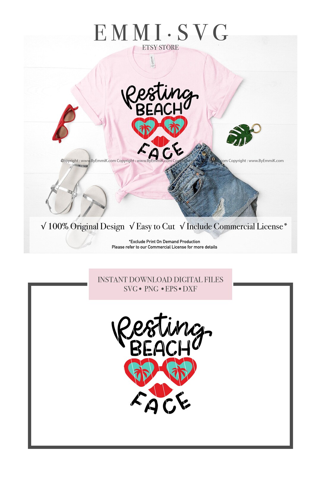 Resting Beach Face Svg, Beach Girl Svg, Beach Mom Svg, Summer Shirt ...