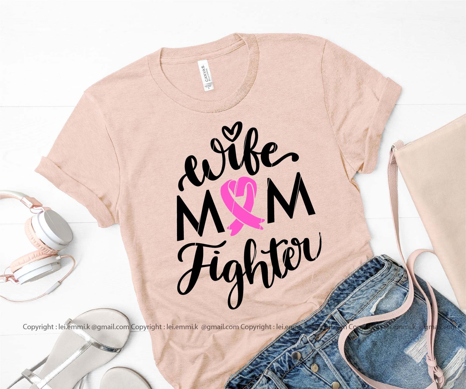 Wife Mom Fighter Svg for Cricut and Silhouette Cameo . Free Commercial ...