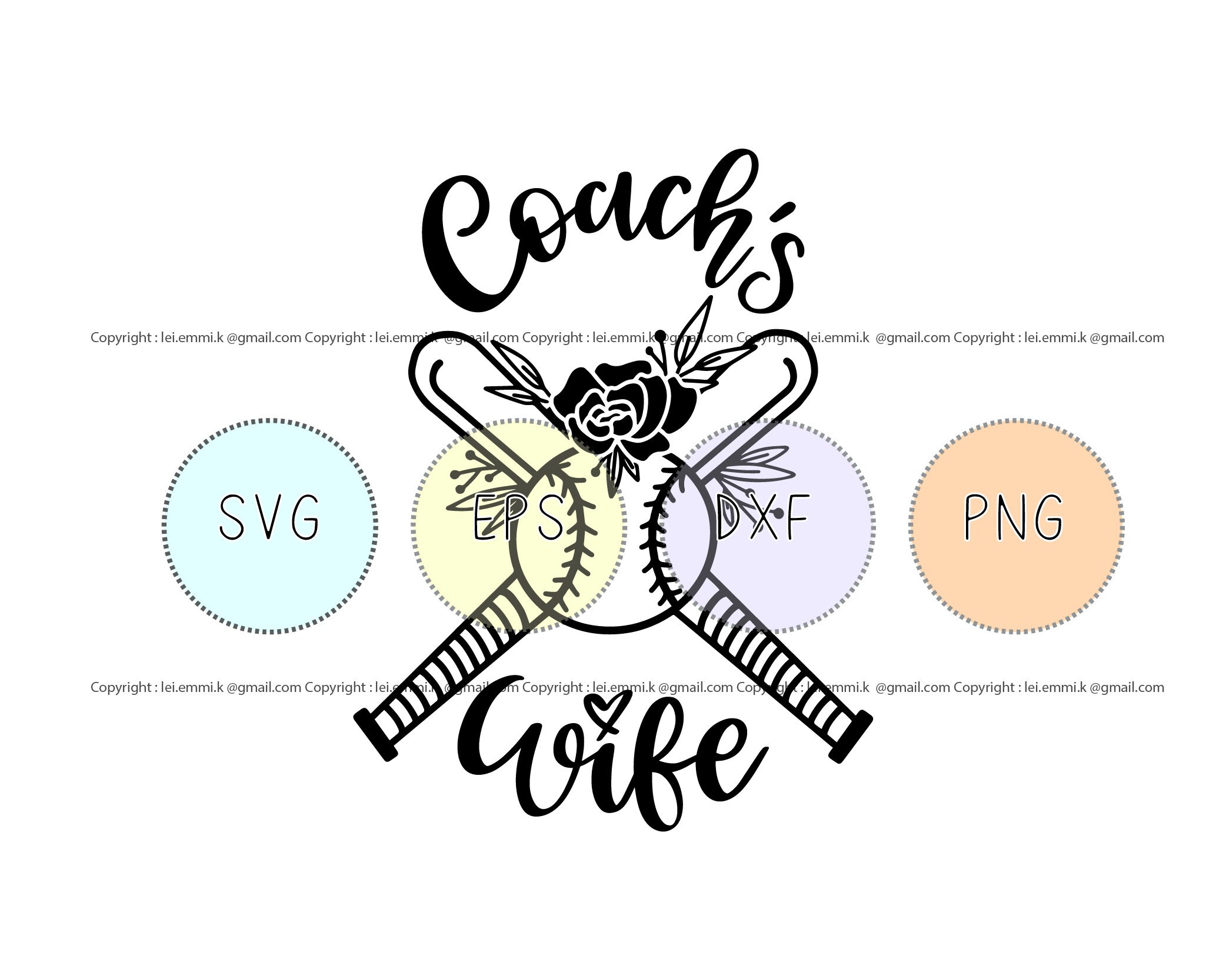 Baseball Coach Wife Svg, Instant Download Svg,eps,dxf,png, Free ...