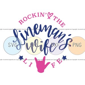 Lineman Wife Svg, Line Wife Svg, Instant Download Svg,eps,dxf,png. Free ...