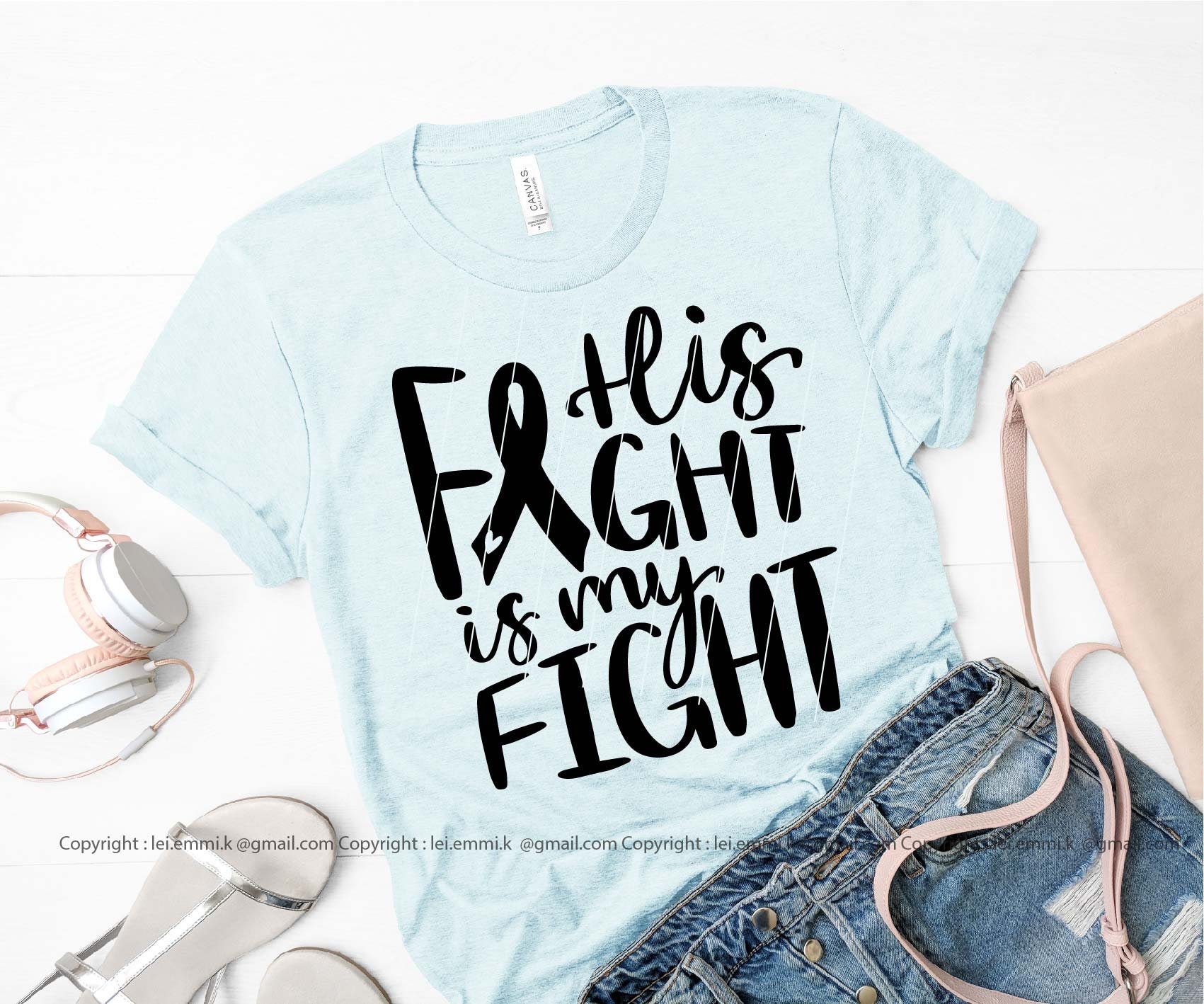 His Fight is My Fight Svg for Cricut and Silhouette Cameo. | Etsy
