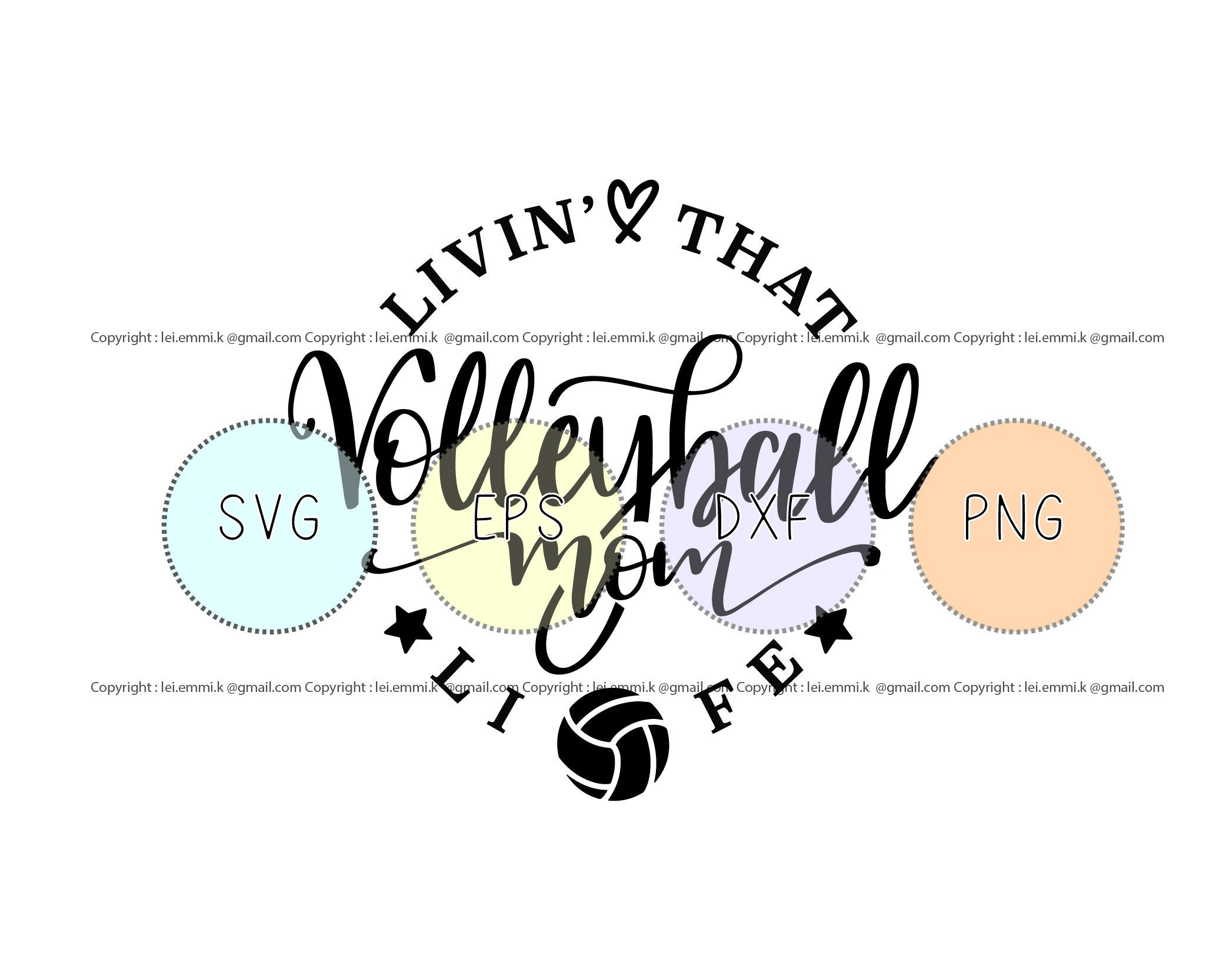 Livin That Volleyball Mom Life Svg for Cricut and Silhouette Cameo Free ...