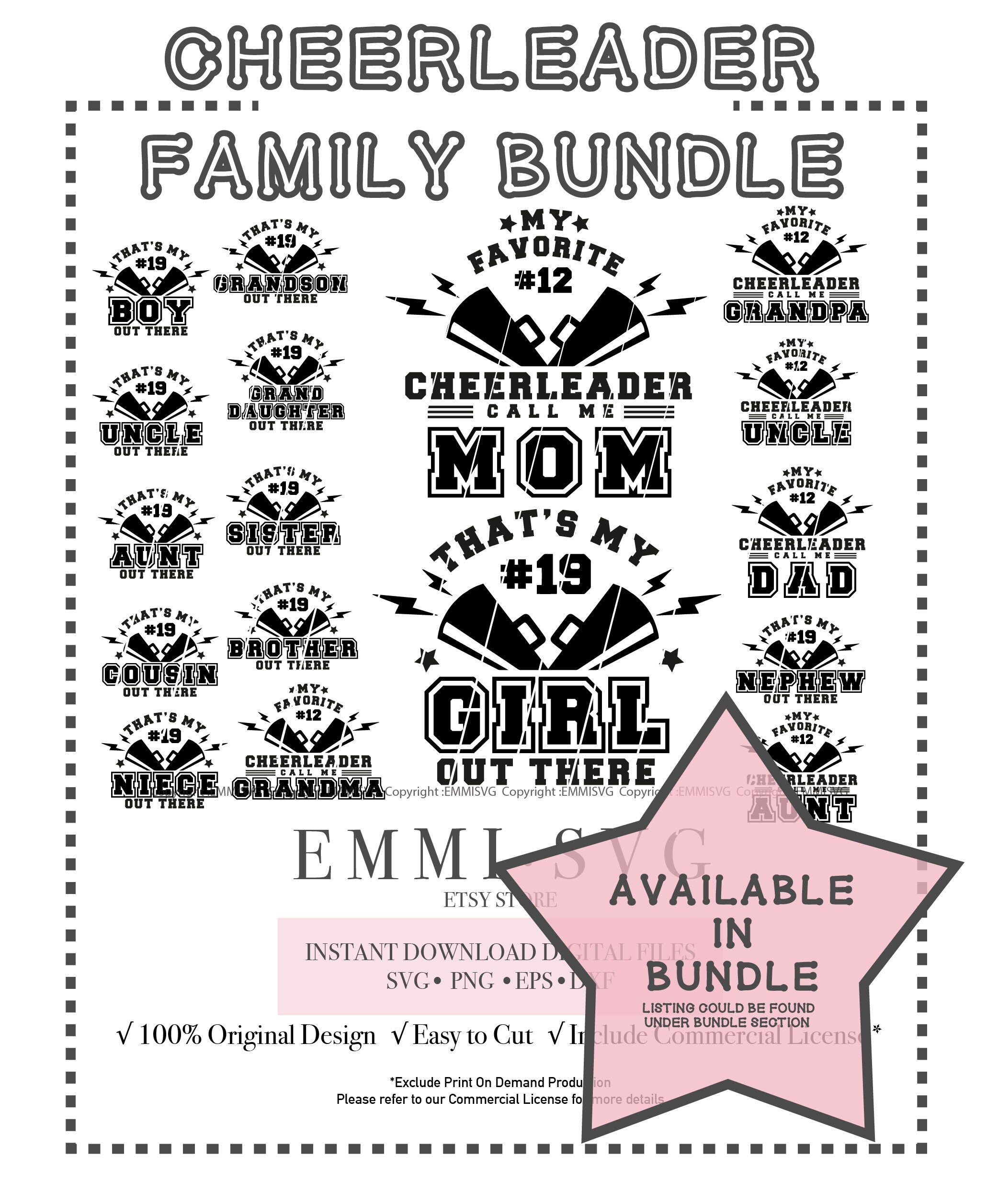 Cheer Aunt Svg That's My Niece Out There Svg Cheer | Etsy