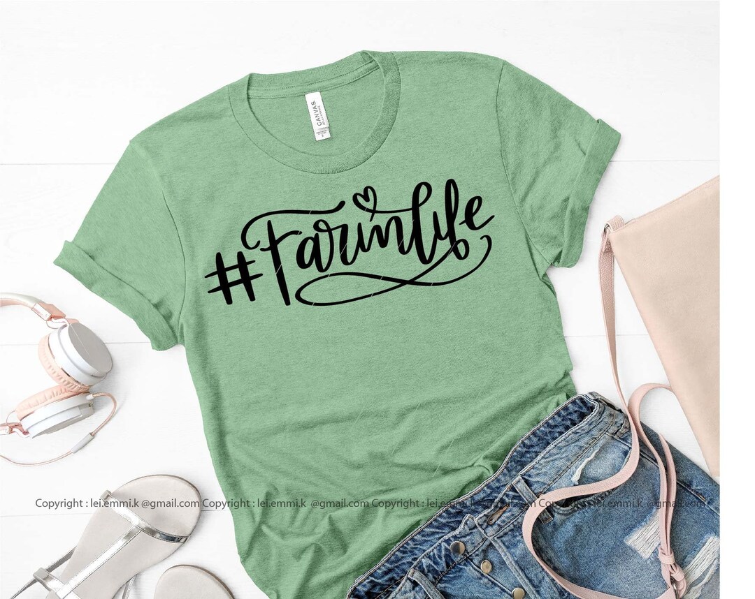 Hashtag Farm Life Svg Files for Cricut and Silhouette Cameo, Free ...