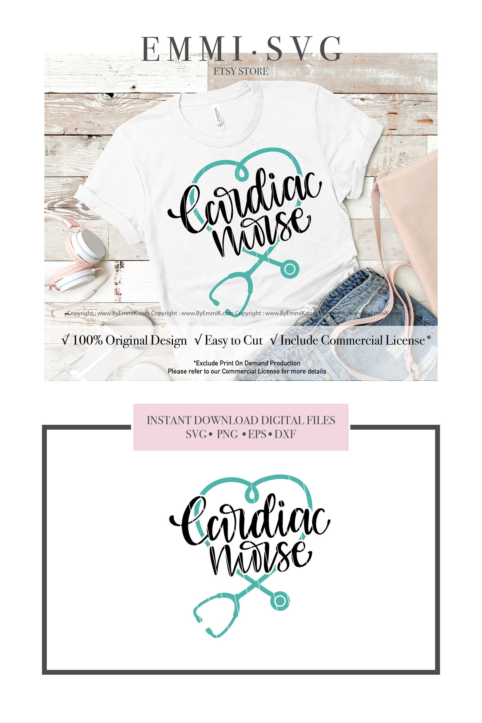 Cardiac Nurse Svg Nurse Life Svg Frontline Nurse Svg - Etsy