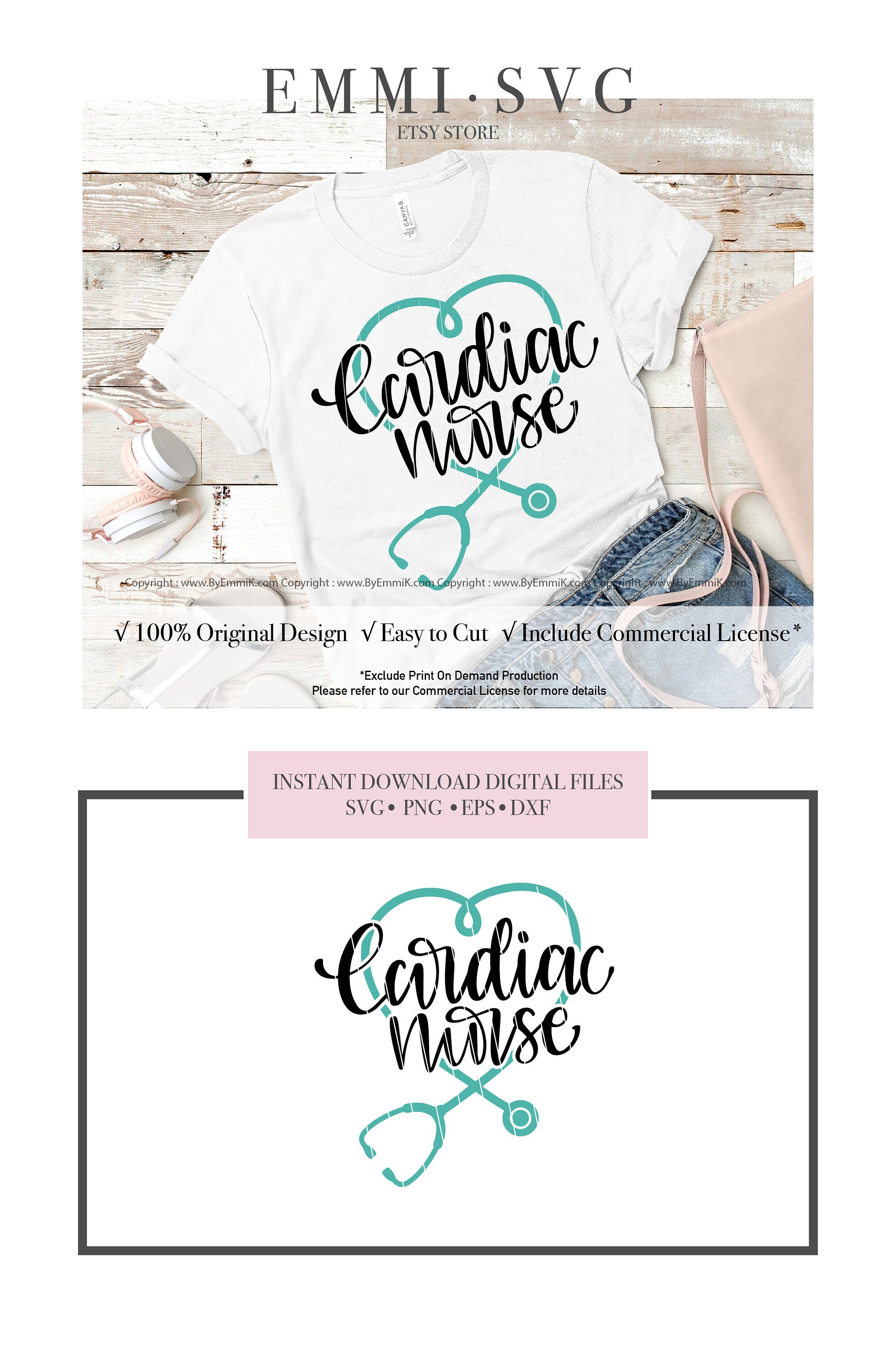 Cardiac Nurse Svg Nurse Life Svg Frontline Nurse Svg - Etsy