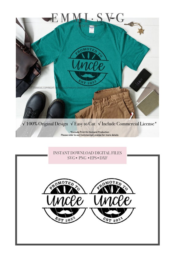 Promoted to Uncle Svg Files for Cricut and Silhouette Cameo. - Etsy