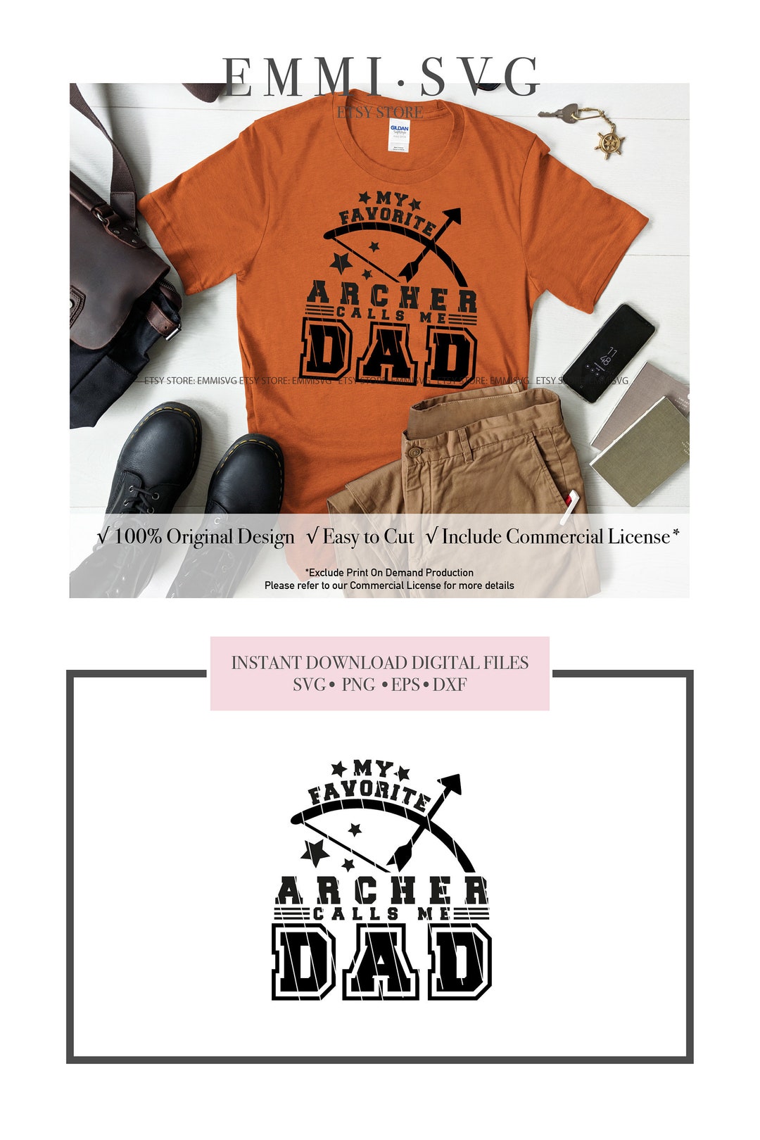 My Favorite Archer Calls Me Dad Svg, Archer Son Svg, Archer Daughter ...