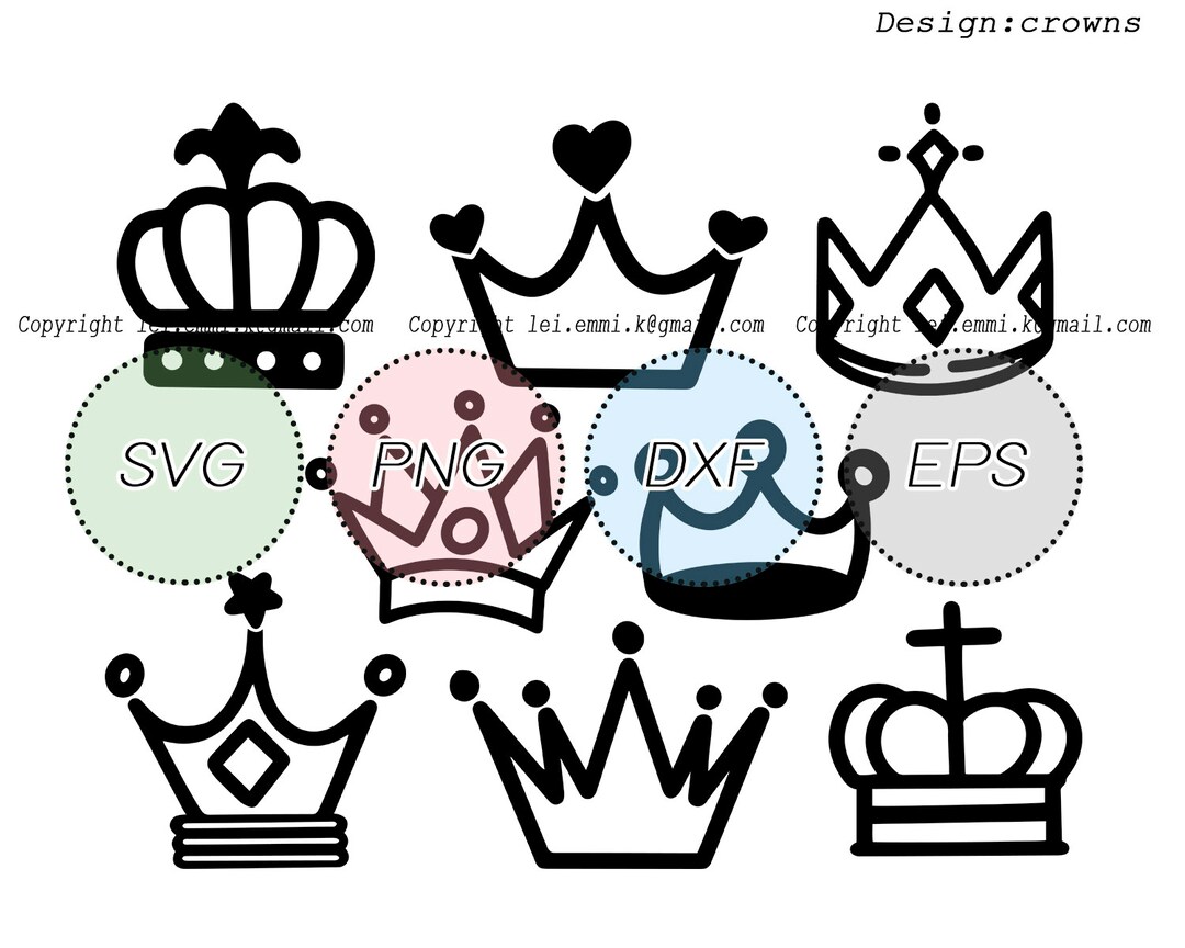 Tiara Svg, Crown Svg, Girl Tiara, Girl Crown , Hand Drawn , Cute Crown ...
