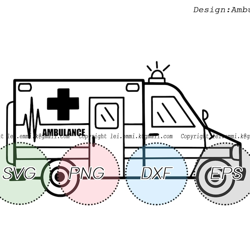 Ambulance Svg - Etsy