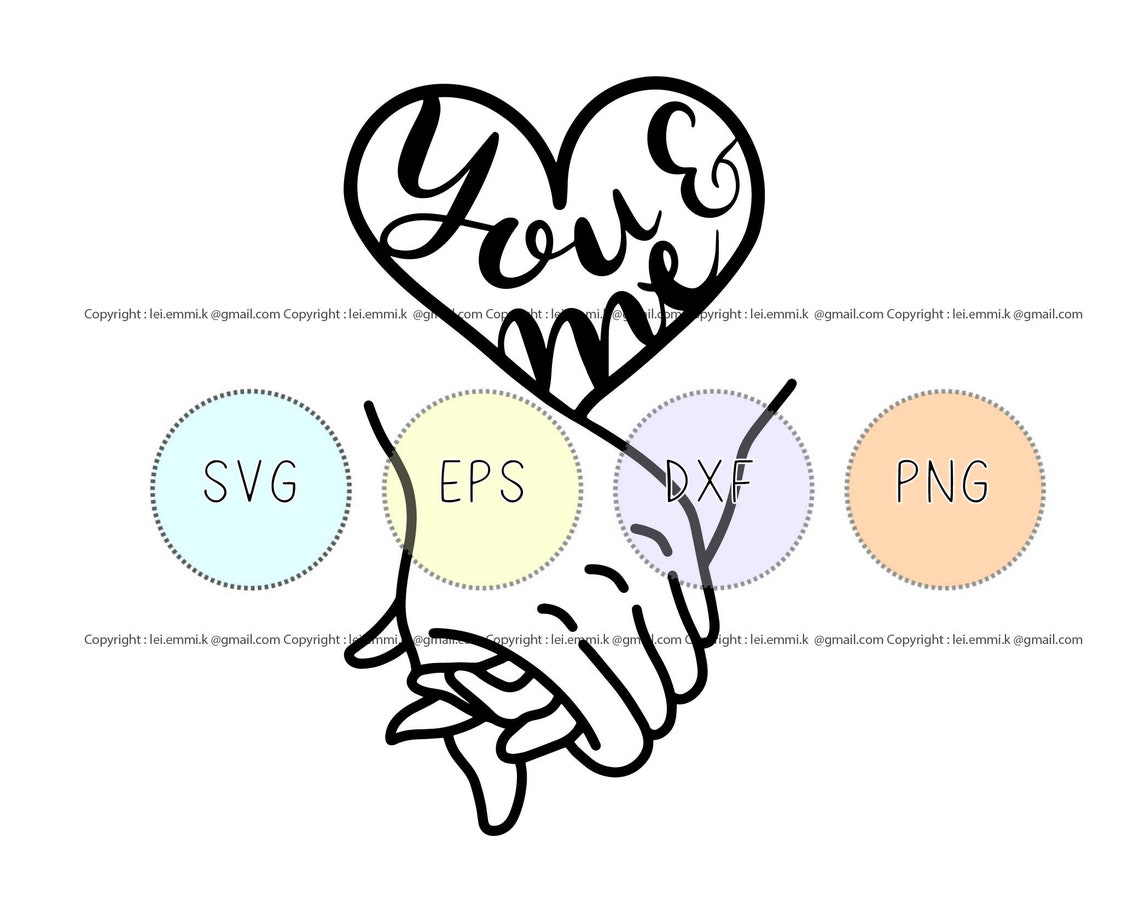Me and You Svg Files for Cricut and Silhouette Cameo, Free Commercial ...
