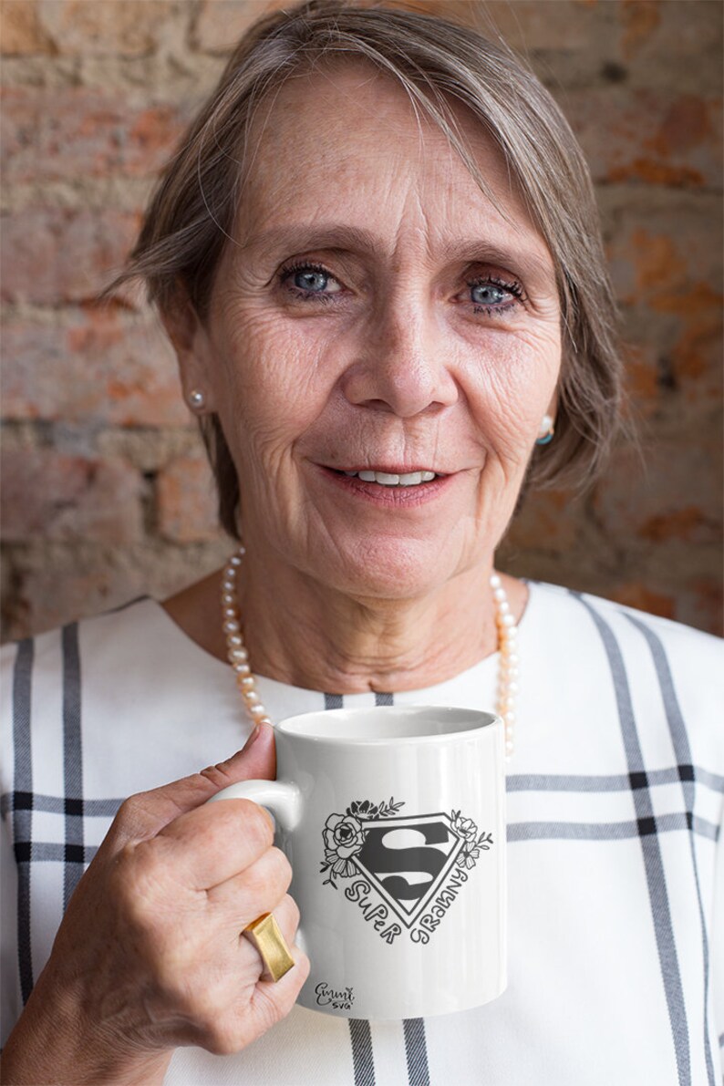 Super Granny Svg, Super Grandma Svg, Grandma Saying Svg, Blessed ...